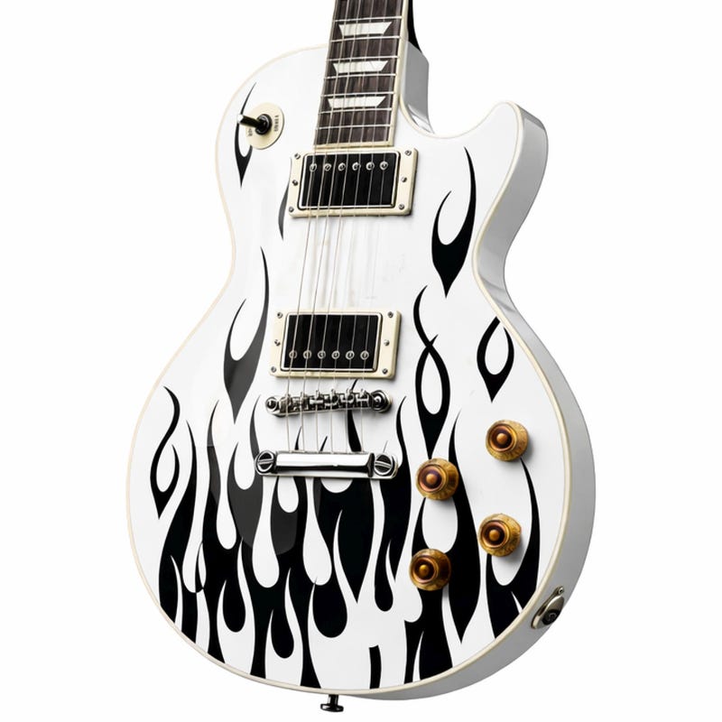 Guitar Stickers Flames - Etsy UK