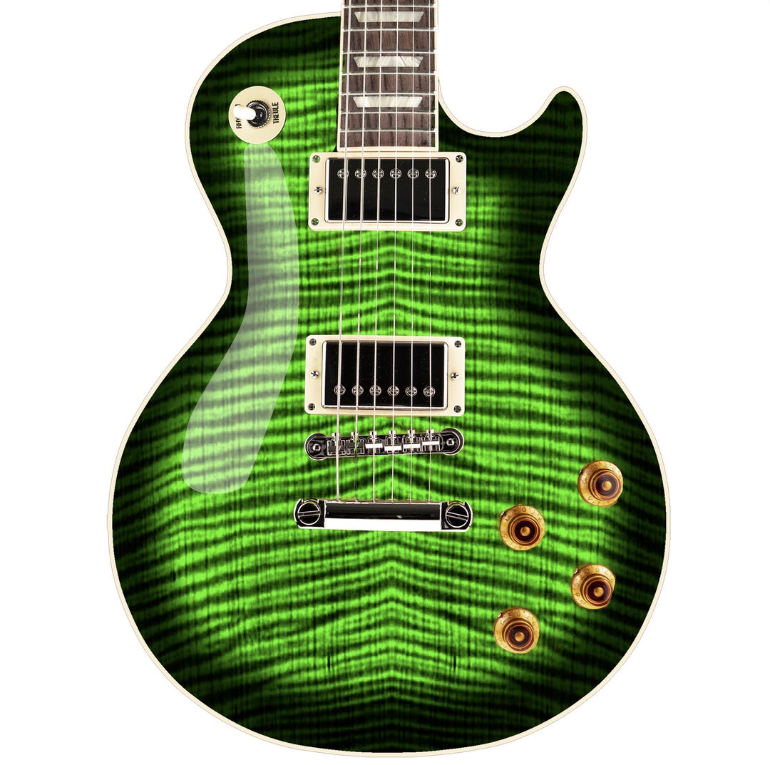 LP Type Guitar Skin Wrap Vinyl Decal Sticker Flamed Maple Apple Burst ...