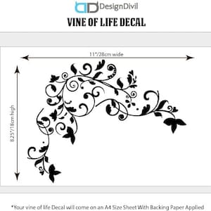 Custom Guitar Sticker Vine of Life Decal Guitars, Basses & Musical ...