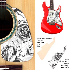 Guitar Custom Pickguard Sticker Skins. Customise Your Own Existing ...