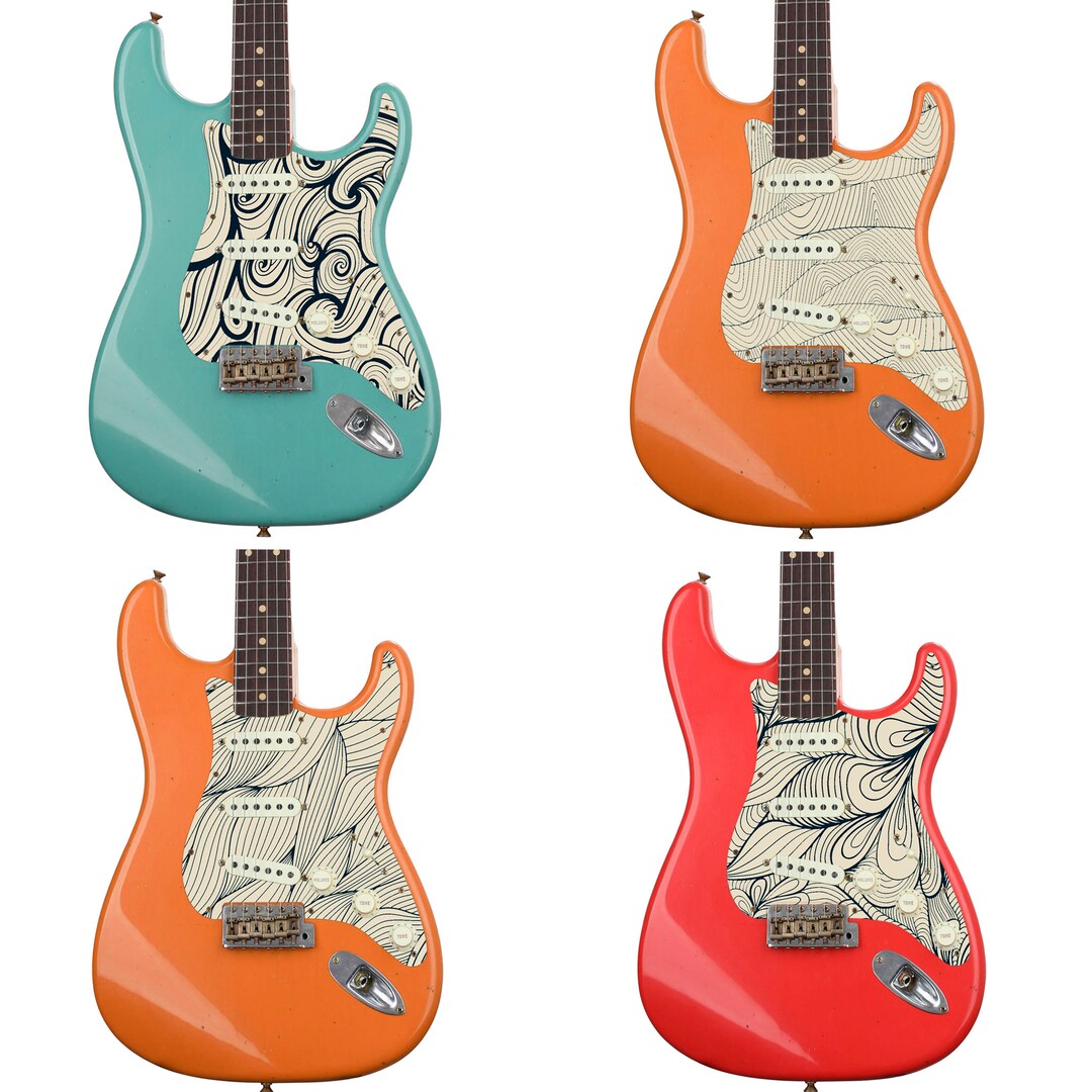 Guitar Custom Pickguard Sticker Skins. Customise Your Own Existing ...