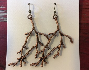 Twig earrings | Etsy