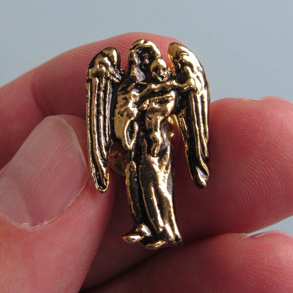Gold Angel Pin - Etsy