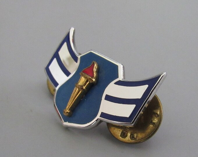 Vintage US Air Force USAF ROTC Torch and Shield Pin Free Shipping - Etsy