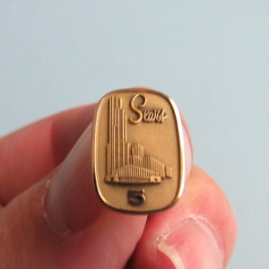 Vintage Sears 5 Year Service Lapel Pin 1/10 10K Gold Free - Etsy