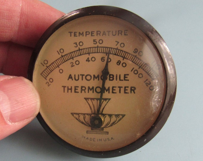 Vintage Automobile Thermometer Hot Rod Rat Rod Accessory Free Shipping ...