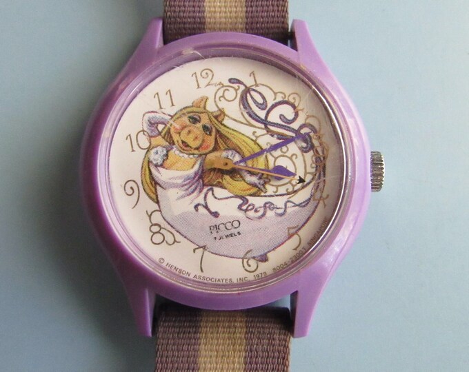 Retired Picco Jim Henson Muppets Miss Piggy Watch New - Etsy