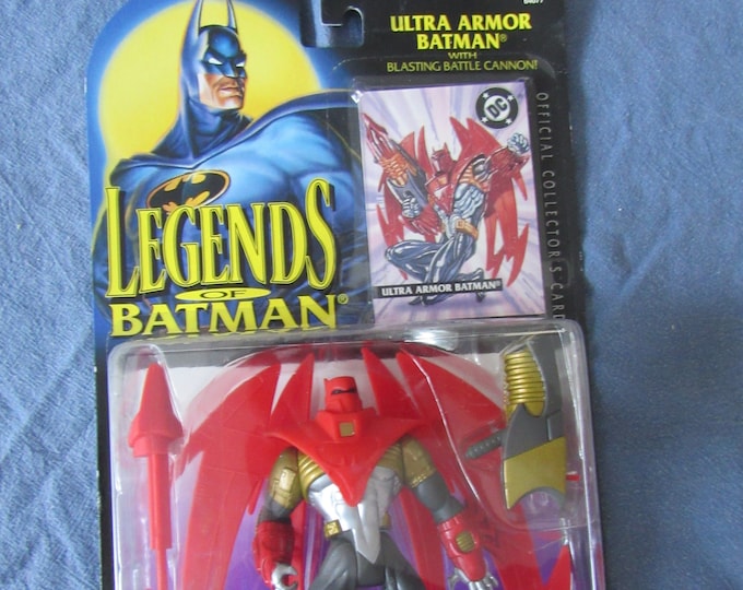 Legends of Batman Ultra Armor Batman Action Figure Mint on Card Kenner ...