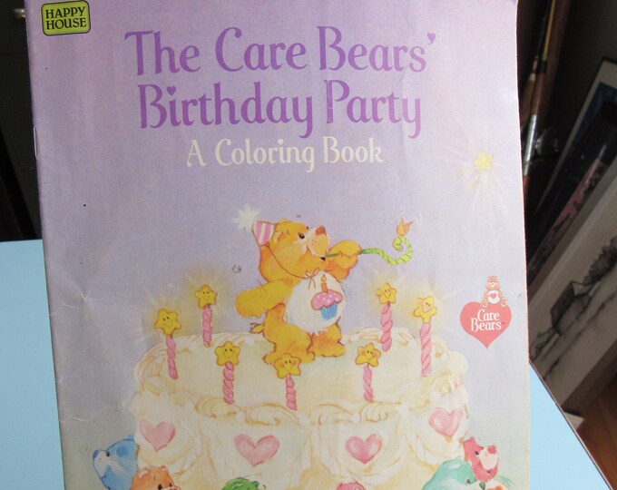 The Care Bears' Birthday Party Coloring Book 1984 Free Shipping - Etsy