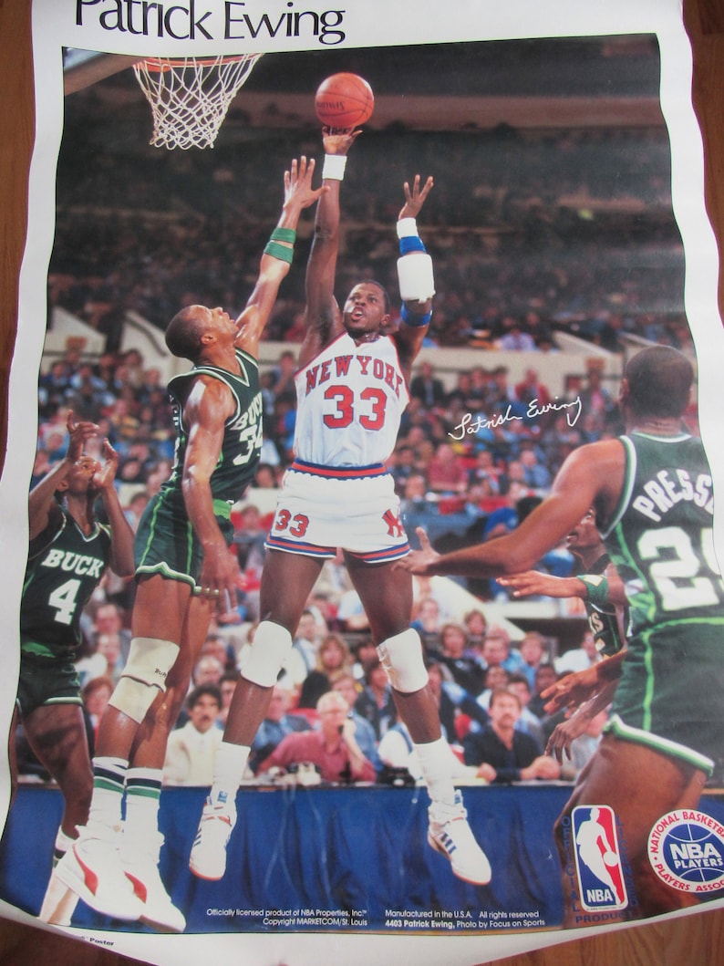 Vintage Patrick Ewing Sports Illustrated Poster Free Shipping - Etsy