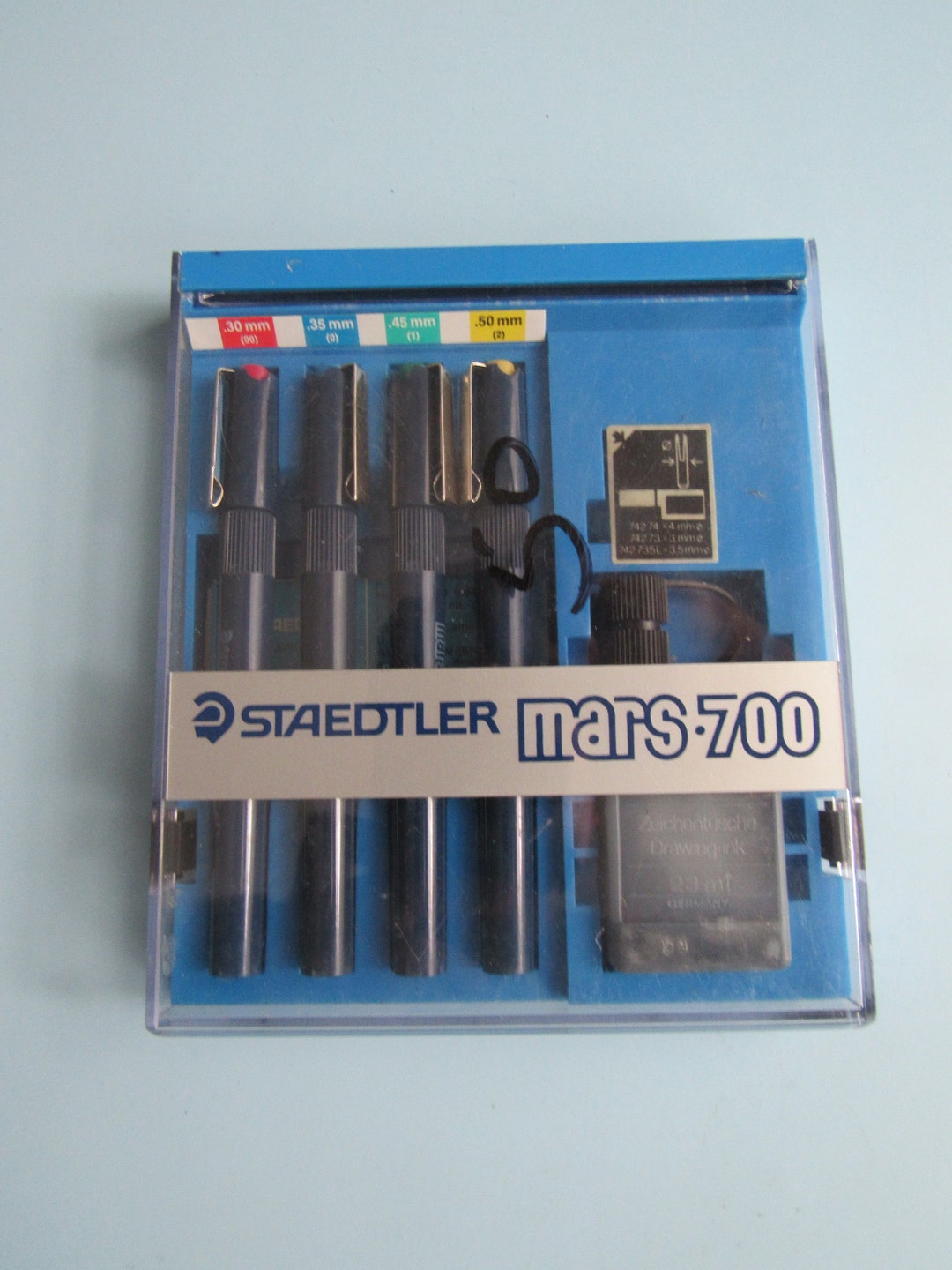 Vintage Staedtler Mars 700 Technical Pen Set Drawing Drafting Free ...