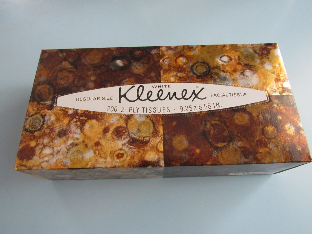 Vintage Gold Foil Kleenex Box Unopened 1976 New Old Stock Free Shipping ...