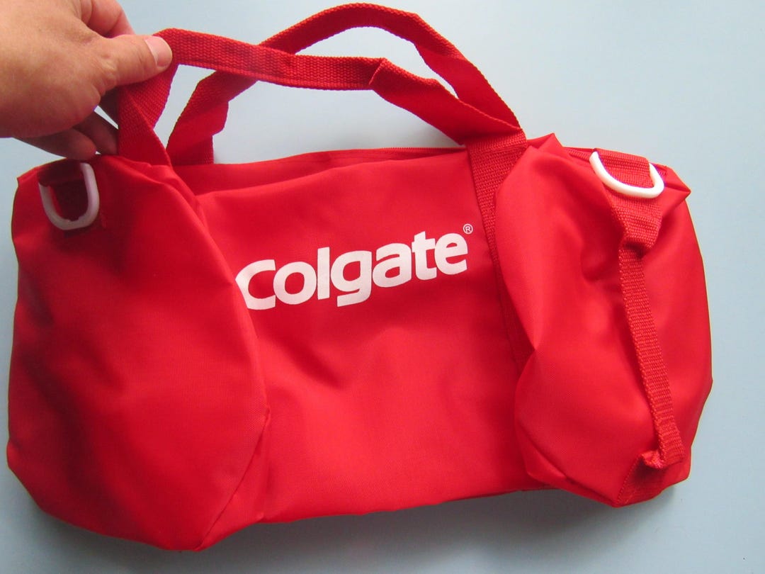Vintage Colgate Toothpaste Duffle Gym Bag New Old Stock Free Shipping ...