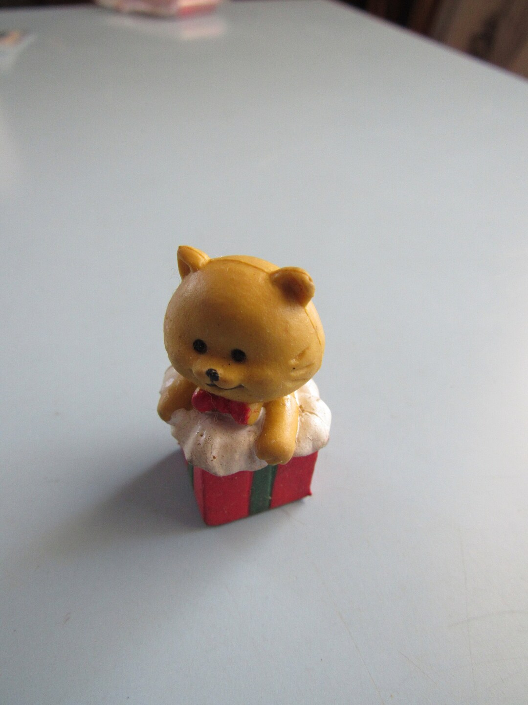 Vintage Russ Cat in a Present Figurine Free Shipping - Etsy