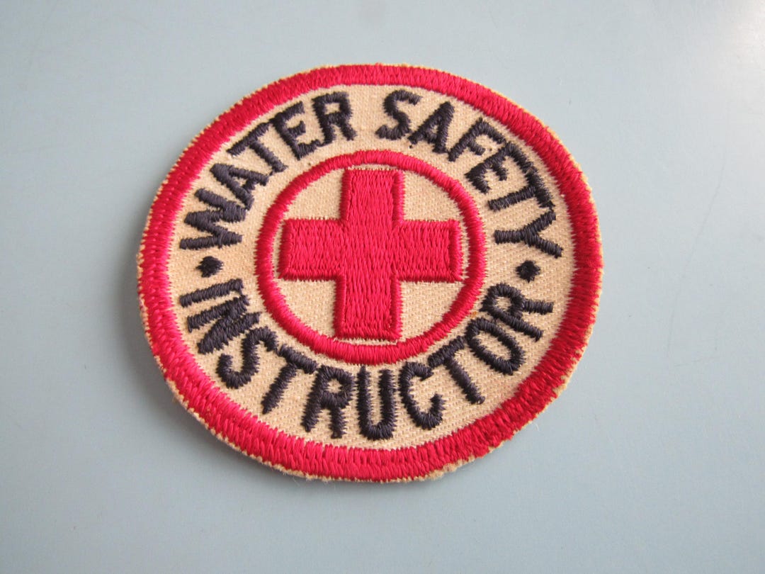 Vintage American Red Cross Water Safety Instructor Patch Free Shipping ...