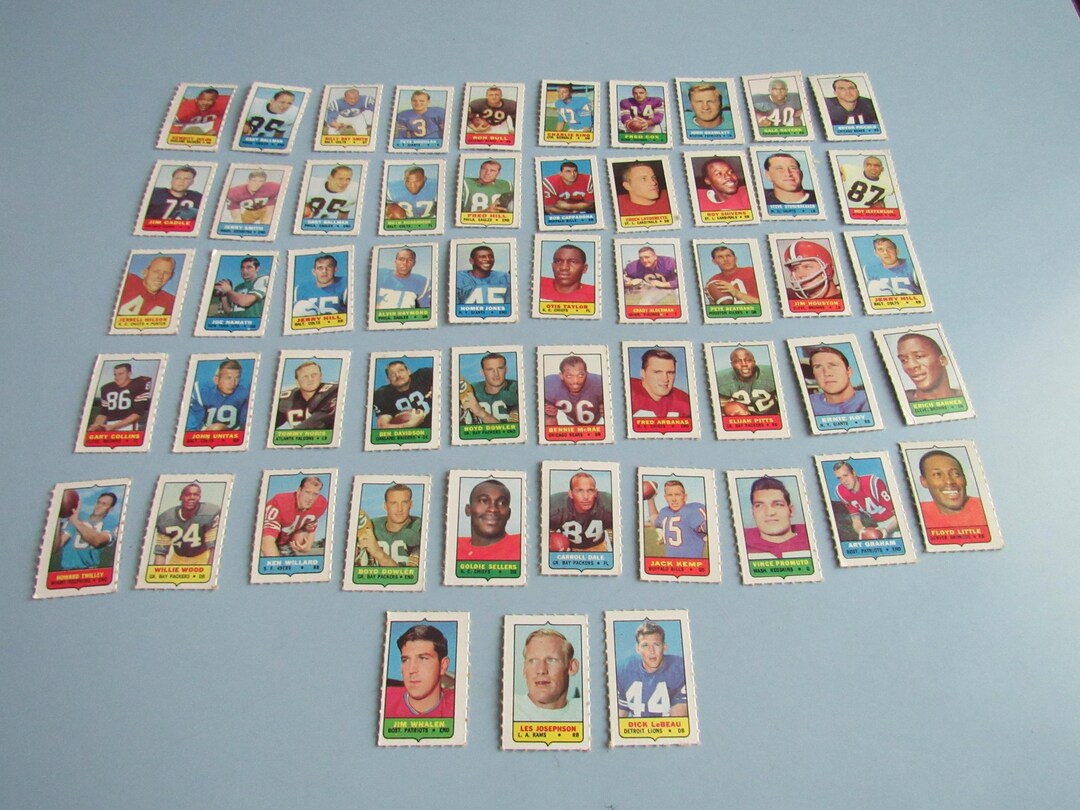 Lot of 53 Vintage Topps Football Cards 1969 Four in One Free Shipping ...