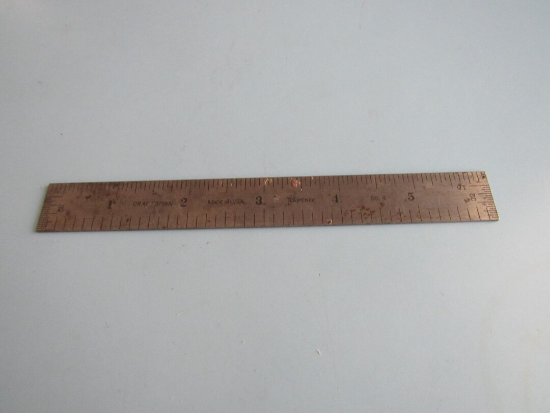 Vintage Craftsman 6 Inch Steel Ruler Free Shipping - Etsy