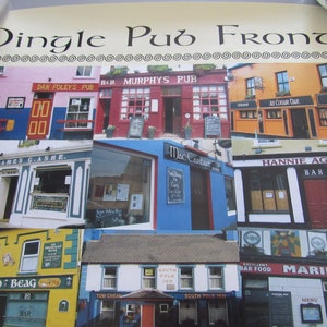 Vintage Dingle Pub Fronts Poster Ireland New Old Stock Free Shipping - Etsy