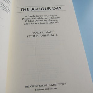 The 36-hour Day: A Family Guide to Caring for Persons With Alzheimer's ...