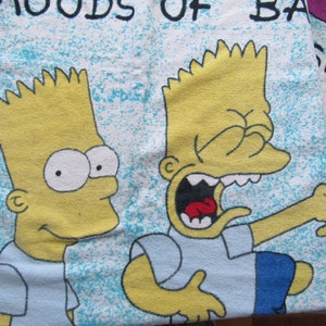 Vintage the Many Mood of Bart Simpson Towel 1990 Simpsons Free Shipping ...
