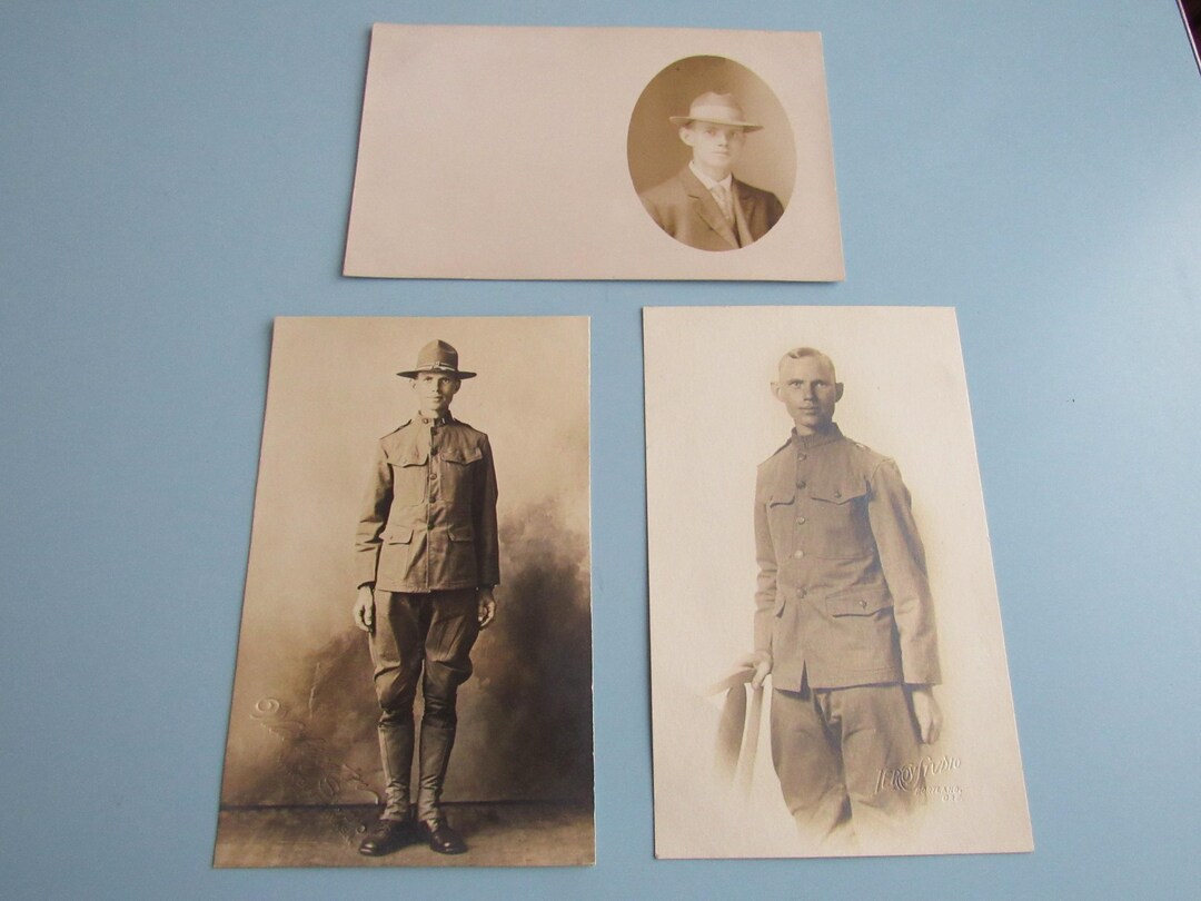 Lot of 3 Vintage Portrait Postcards Post Cards Same Subject Free ...