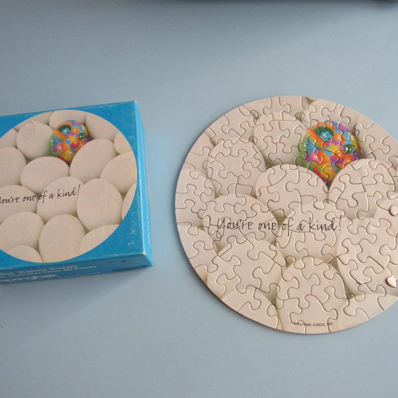 Round Jigsaw Puzzle - Etsy