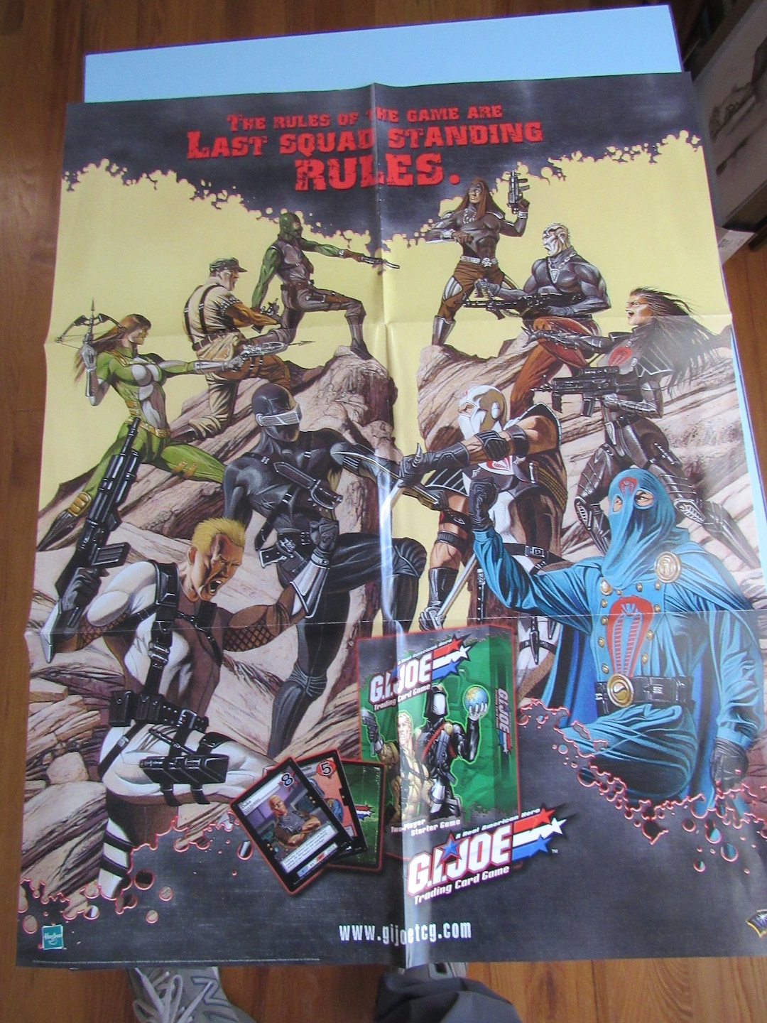 Vintage G.I. Joe Trading Card Game Retail Promotional Poster Rare Free ...