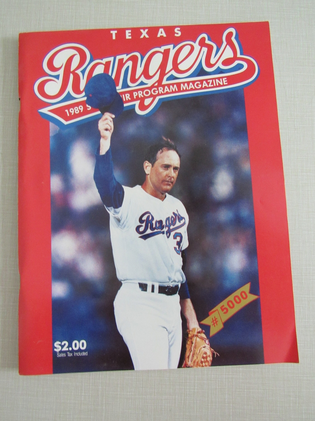 Vintage Texas Rangers 1989 Souvenir Program Magazine Free Shipping - Etsy