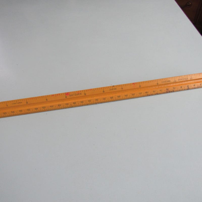 Vintage Wooden Ruler - Etsy