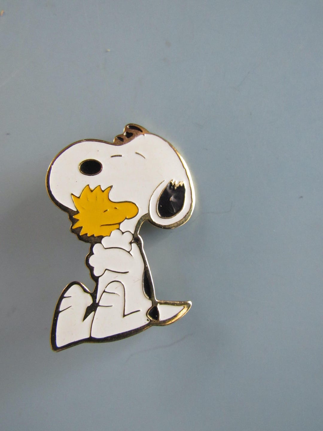 Vintage Enamel Peanuts Snoopy & Woodstock Pin Free Shipping - Etsy