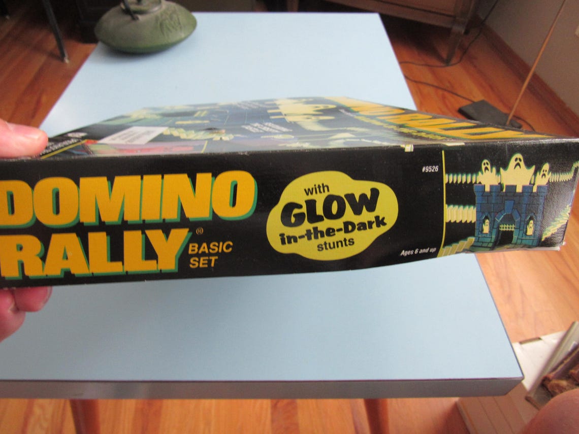 Vintage Pressman Domino Rally Basic Set With Glow-in-the-dark Stunts ...
