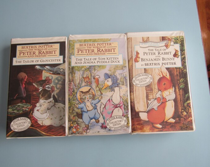 Vintage Beatrix Potter VHS Lot 1993 Free Shipping - Etsy