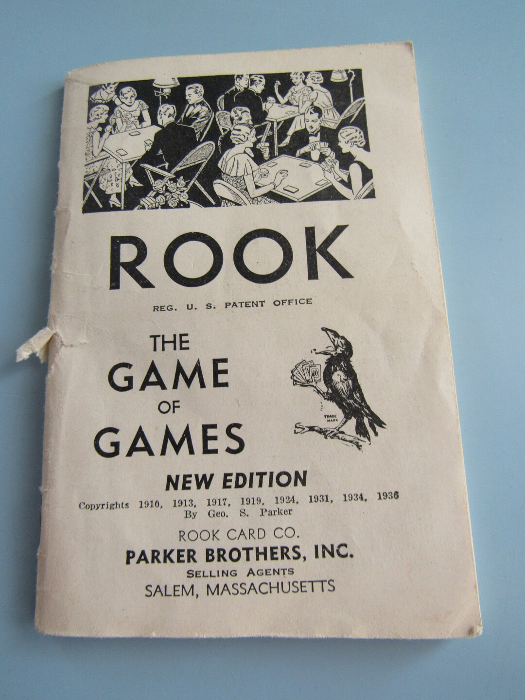 Vintage Rook Card Game Instruction Manual 1936 Free Shipping - Etsy