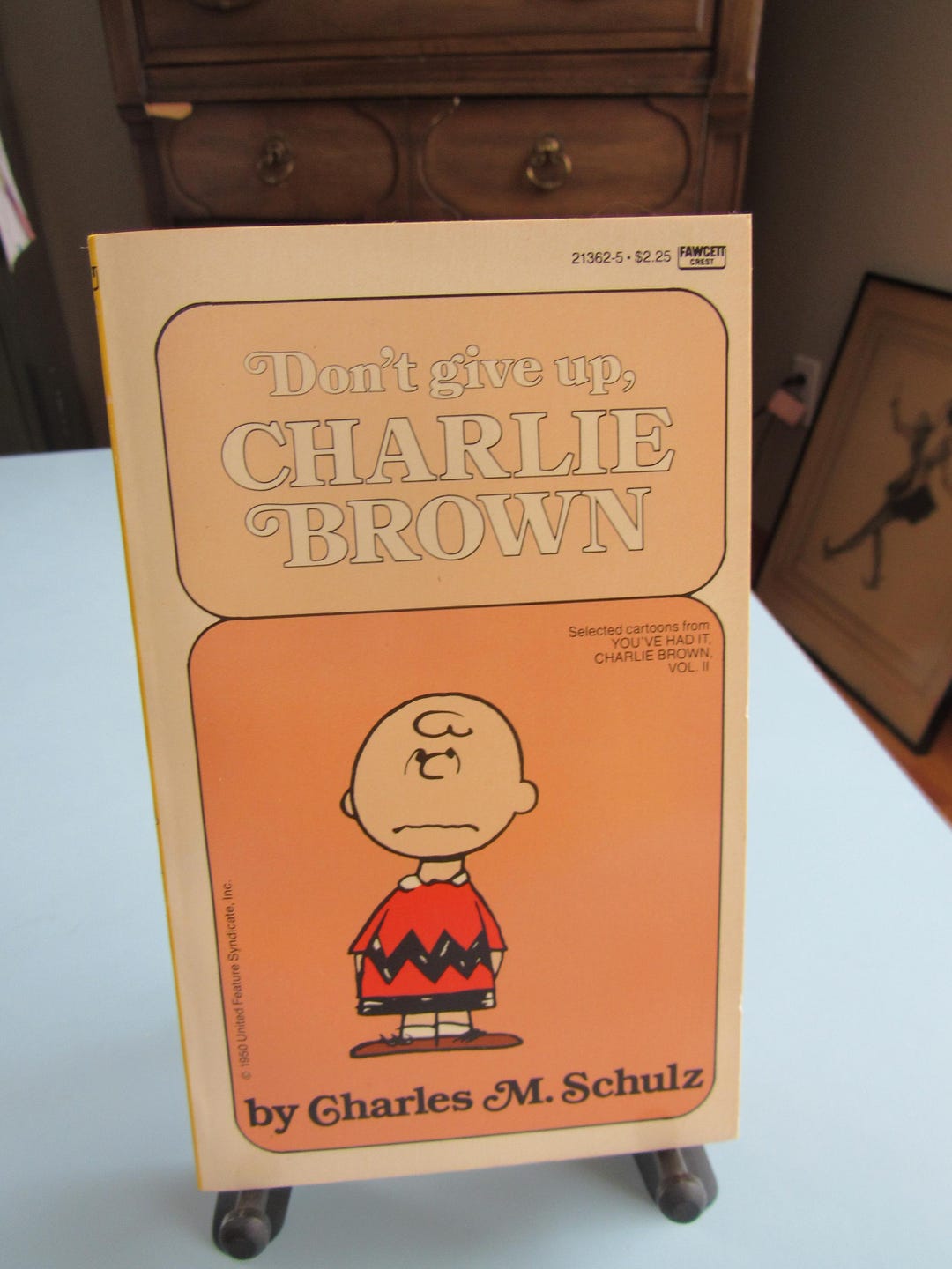 Don't Give Up, Charlie Brown by Charles Schulz 1986 Free Shipping - Etsy
