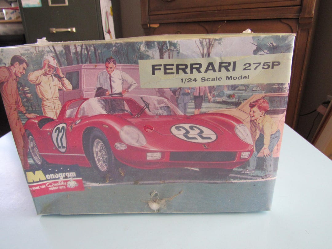 Vintage Monogram Ferrari 275P Model Kit 1964 New Old Stock Free ...