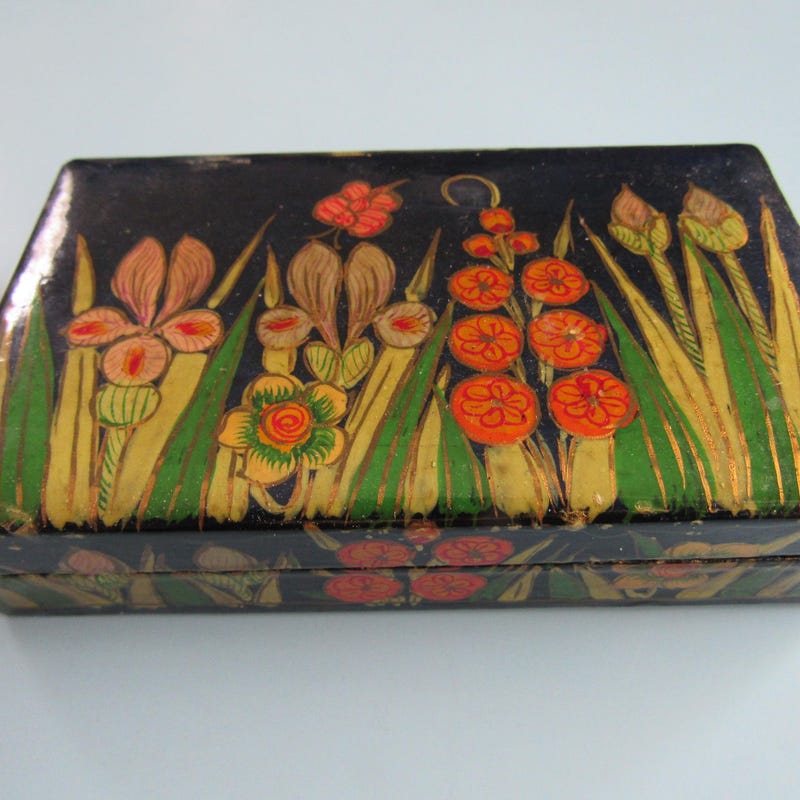 Lacquer Trinket Box - Etsy