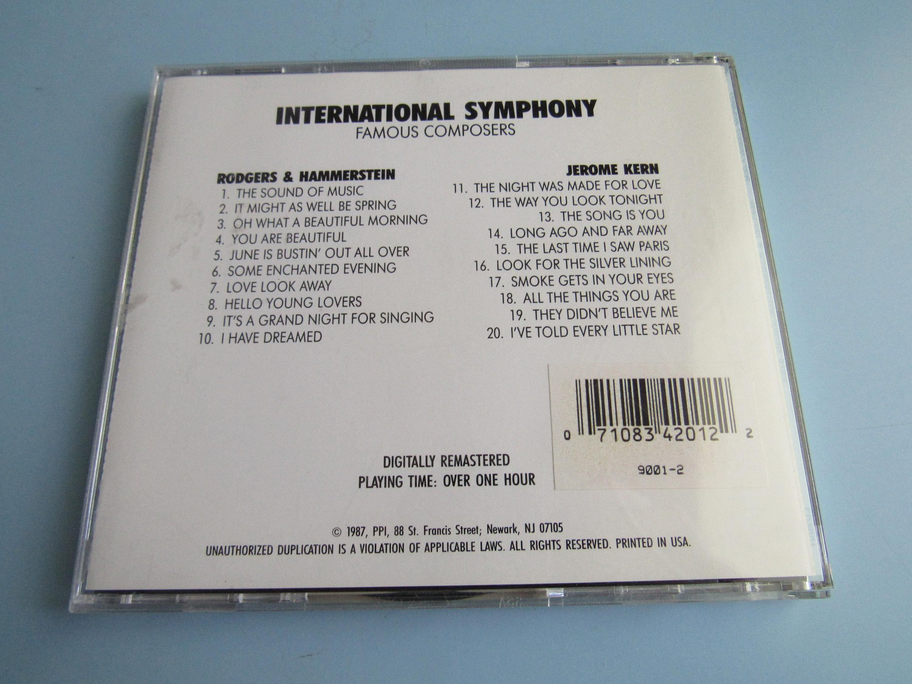 Famous Composers CD 1987 Rodgers & Hammerstein Free Shipping - Etsy