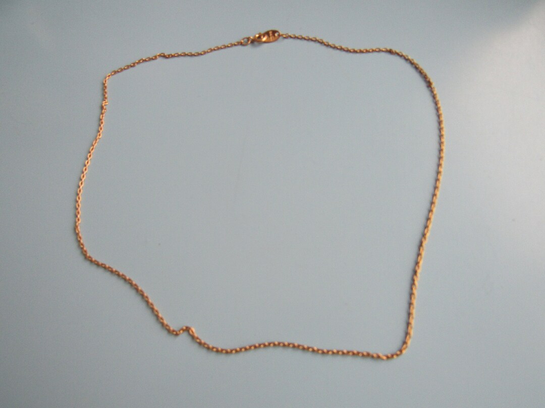 Vintage Avon Gold Tone Chain Necklace Free Shipping - Etsy