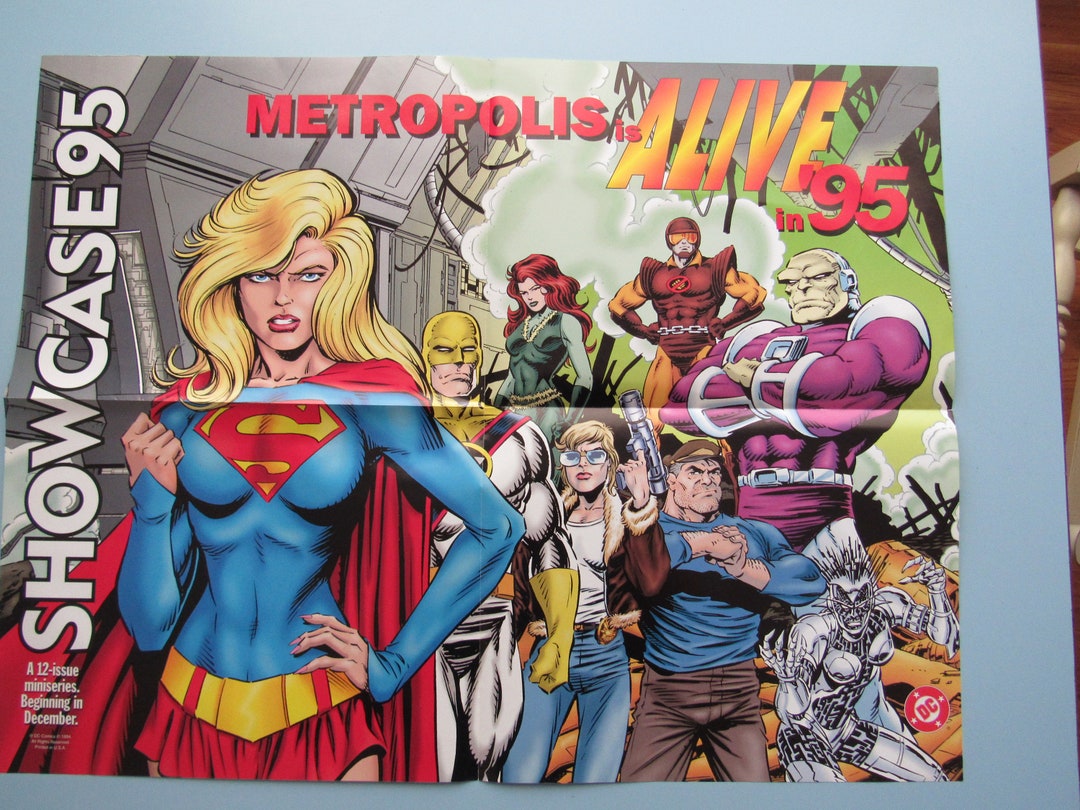Vintage DC Comics Showcase 95 Retailer Promotional Poster 1995 ...