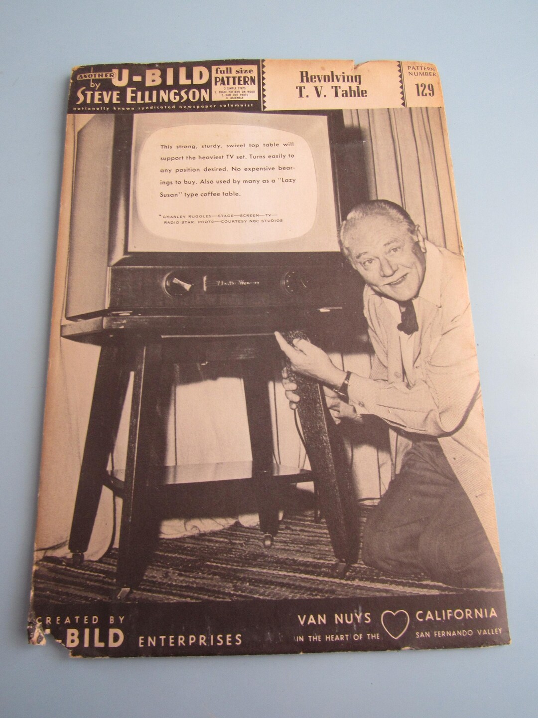 Vintage U-bild Build It Yourself Pattern by Steve Ellingson Revolving T ...