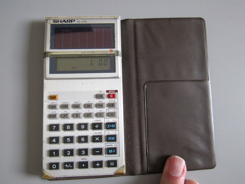 Vintage Sharp EL-510 Solar Cell Scientific Calculator 1982 | Etsy
