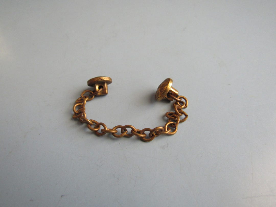 Vintage Button Chain Cloak Cape Fastener Free Shipping - Etsy