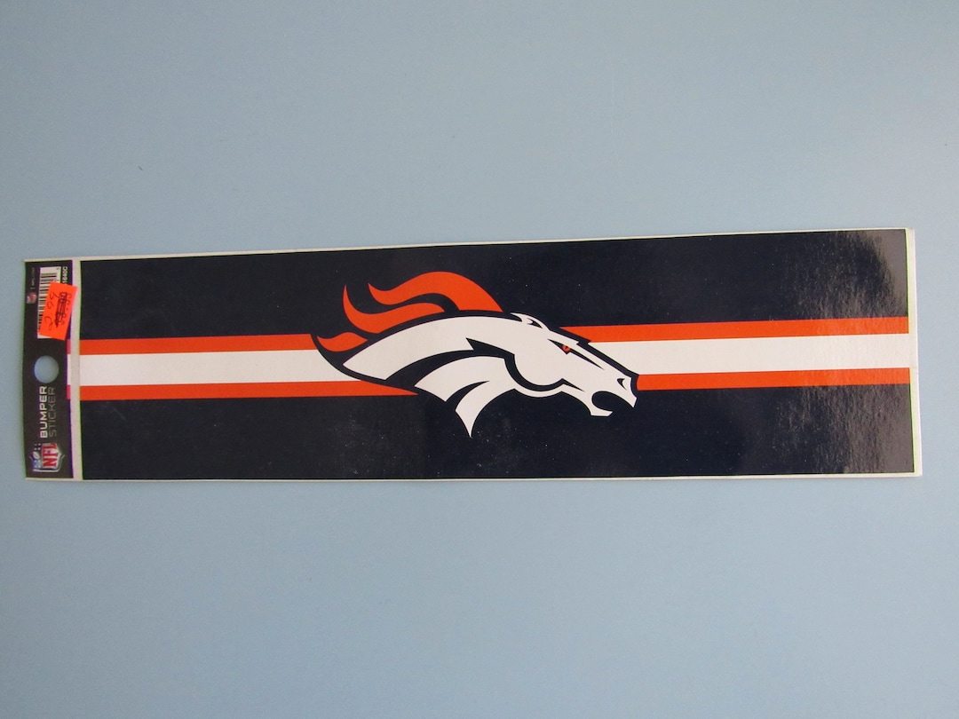 Vintage Denver Broncos Bumper Sticker Free Shipping - Etsy