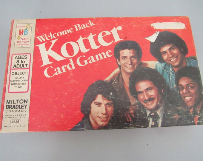 Vintage Welcome Back Kotter Card Game Milton Bradley 1976 Complete Free ...