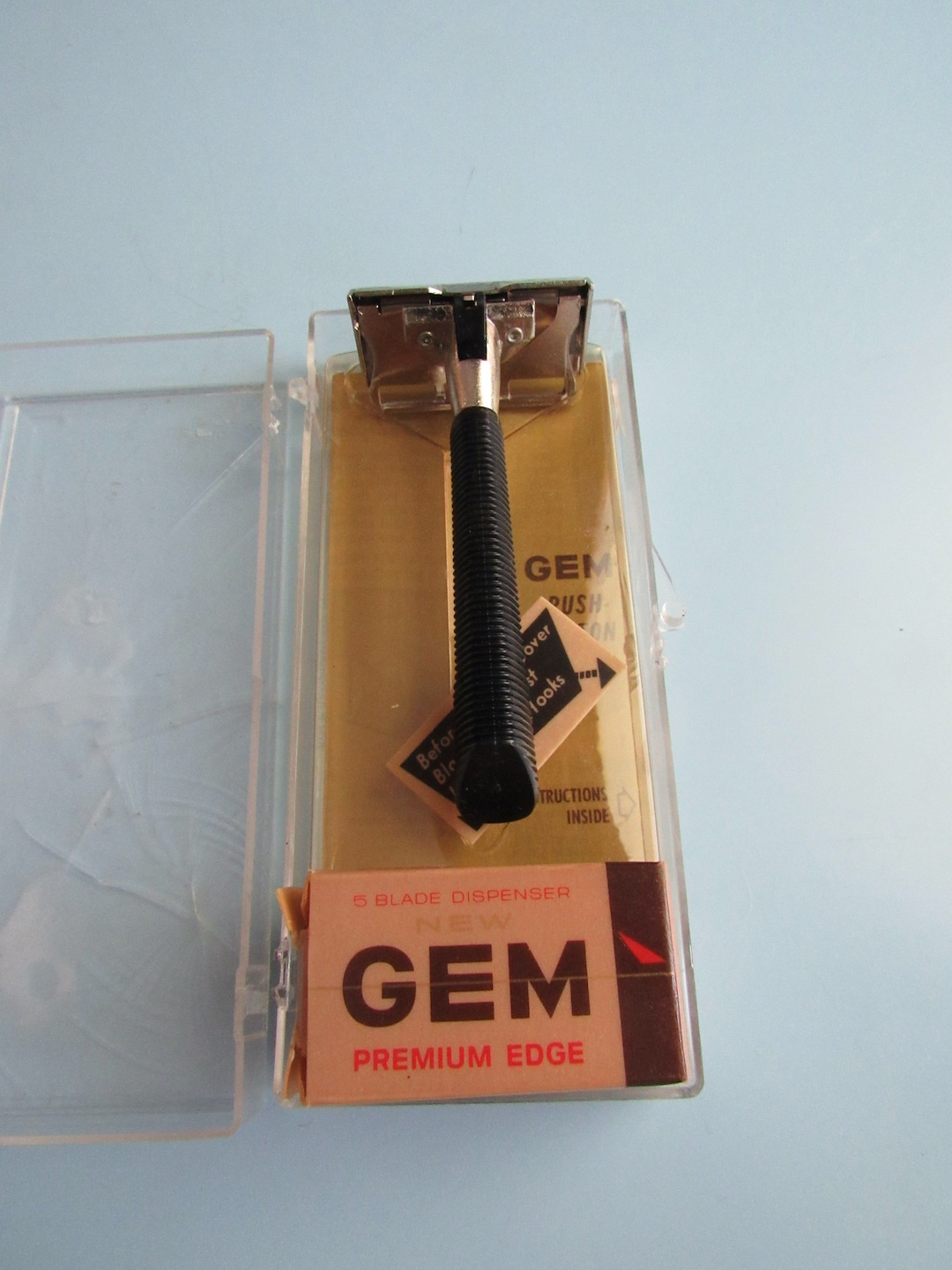 Vintage Gem Push Button Safety Razor Free Shipping - Etsy