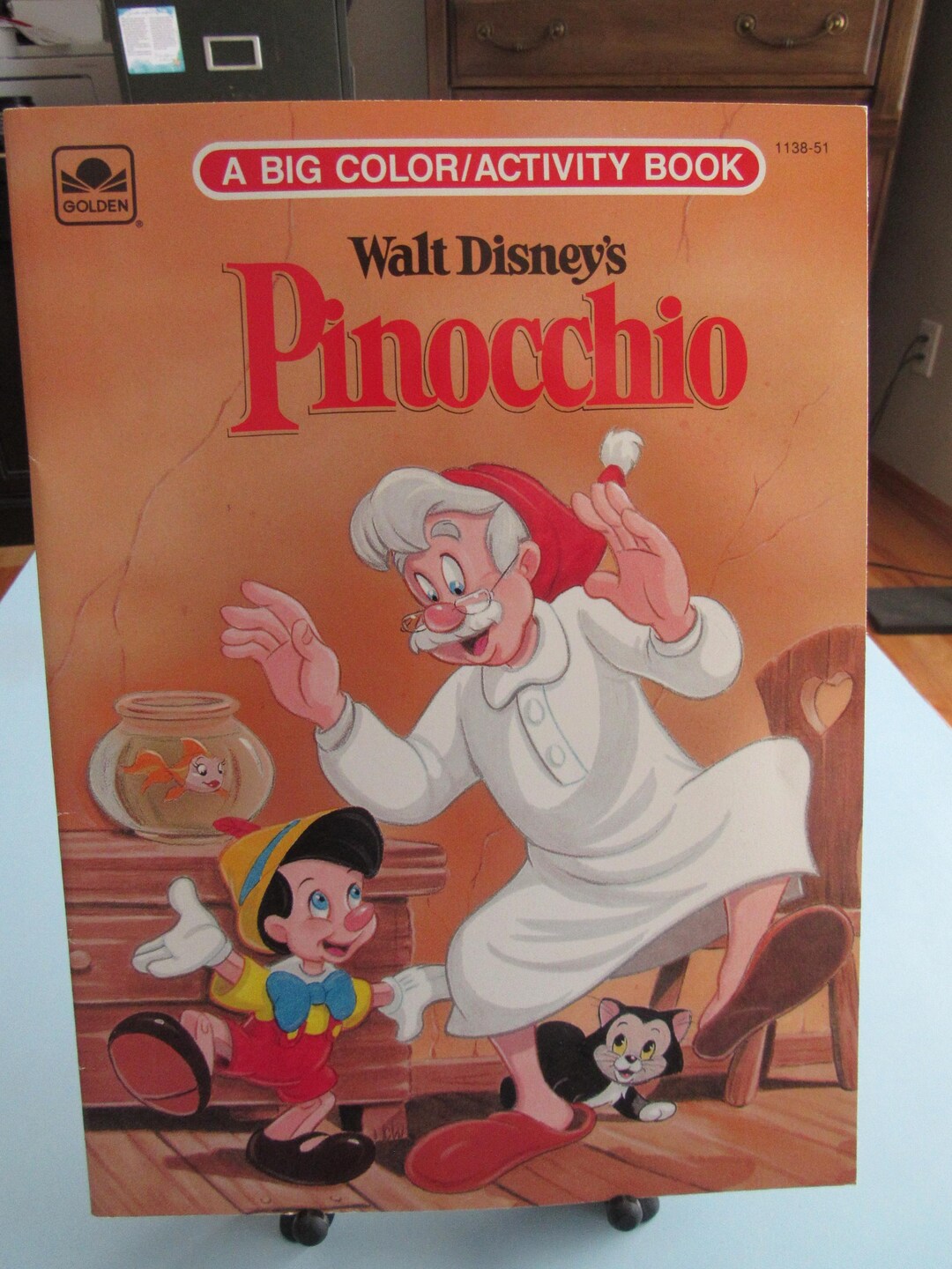 Vintage Walt Disney's Pinocchio Coloring Book 1993 Free Shipping - Etsy