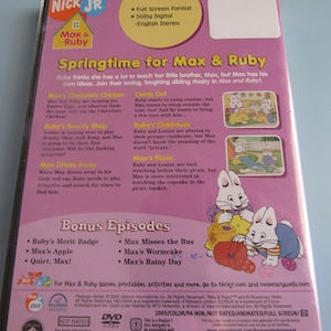 Springtime for Max & Ruby DVD Nick Jr New Old Stock Free Shipping - Etsy
