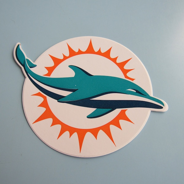 Miami Dolphins Stickers - Etsy