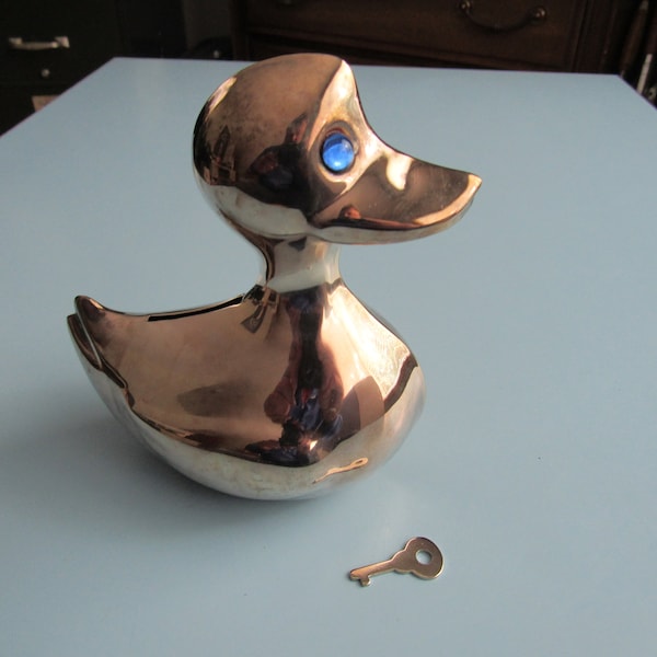 Silver Duck Bank - Etsy