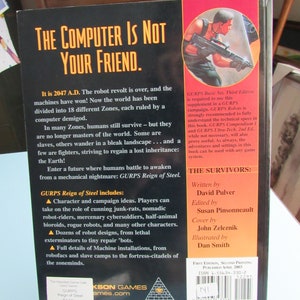 GURPS Reign of Steel by David Pulver Roleplay 2003 Role Play Steve ...